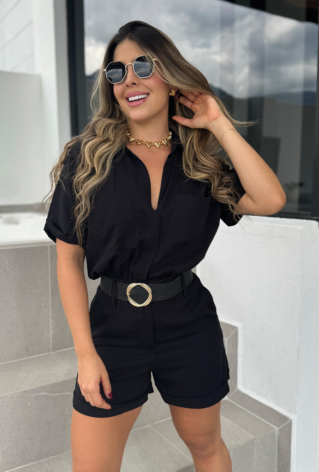 Enterizo Geo - Negro – Juana Shop